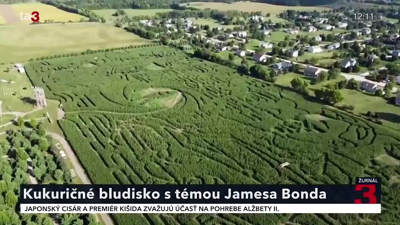 Farma v americkom štáte Illinois otvára obrie kukuričné bludisko. Témou ...