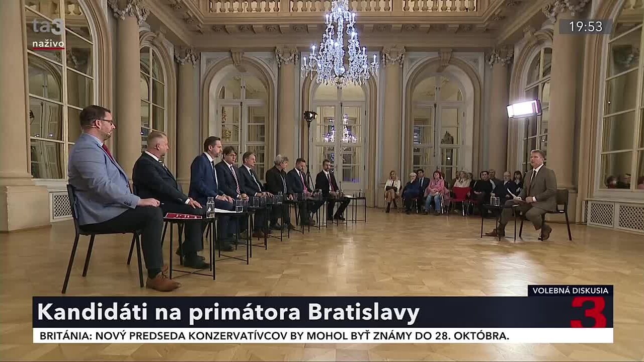 Predvolebné diskusie ta3: Boj o kreslo primátora Bratislavy | ta3