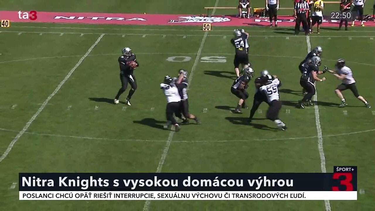 Klub Nitra Knights odohral prvý zápas na štadióne pod Zoborom. Súpera ...