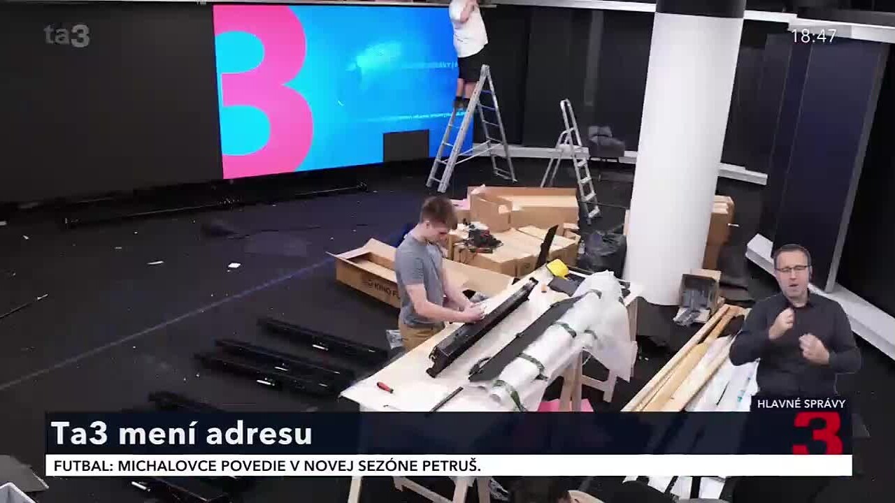 Televízia ta3 po 22 rokoch mení sídlo. Ako vznikali nové štúdiá? | ta3