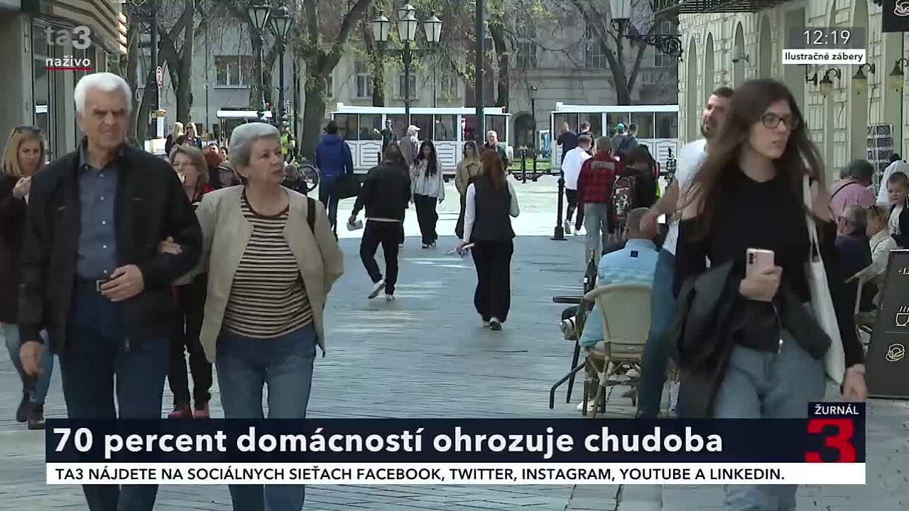 Chudoba slovenských domácností dosahuje sedemdesiat percent. Štát musí ...